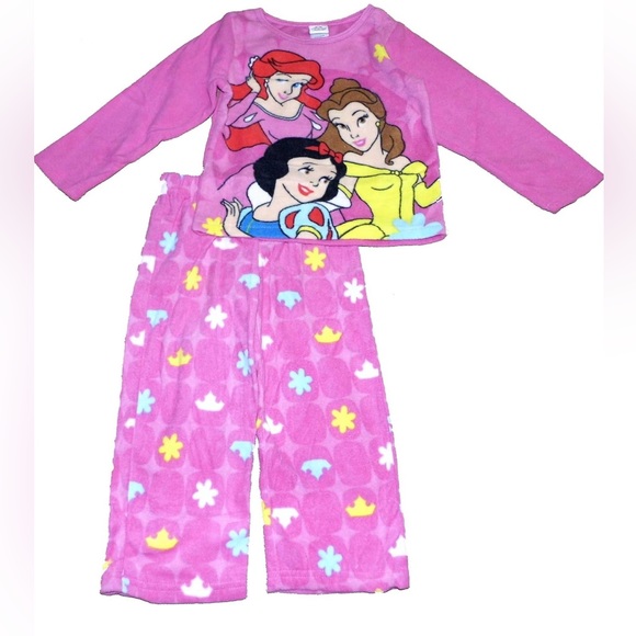 Disney | Pajamas | Nwt 2pc Disney Princess Fleece Pajama Set Girl 3t ...